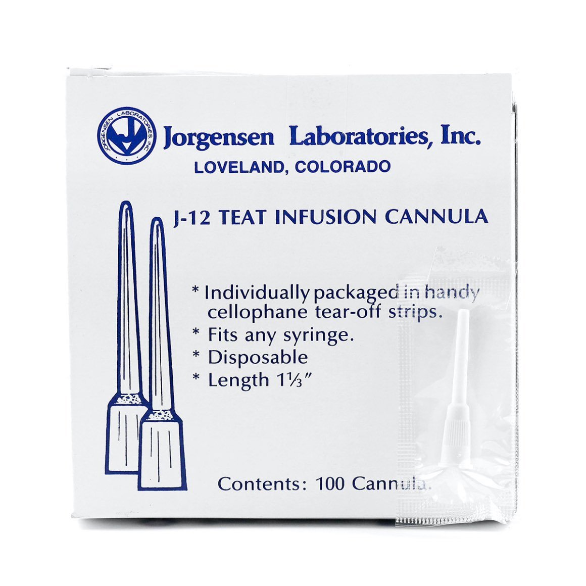 Jorvet Teat Infusion Cannula – Disposable, Fits Any Syringe (100/Pack ...