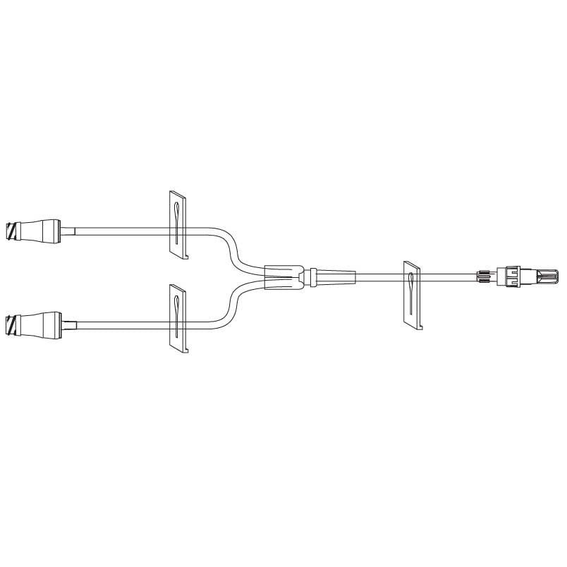 ICU Medical Smallbore Bifuse IV Extension Set, 2 MicroCLAVE, Rotating ...