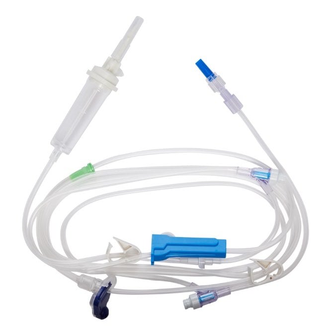 Fresenius Kabi IV Set Agilia – 2 Needle-Free Ports, 112 in, 20 drops/mL ...