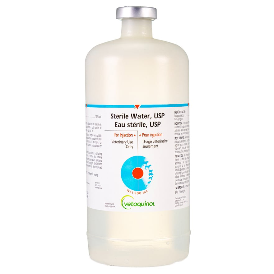 Vetoquinol Sterile Water for Injection USP – Veterinary Diluent for ...